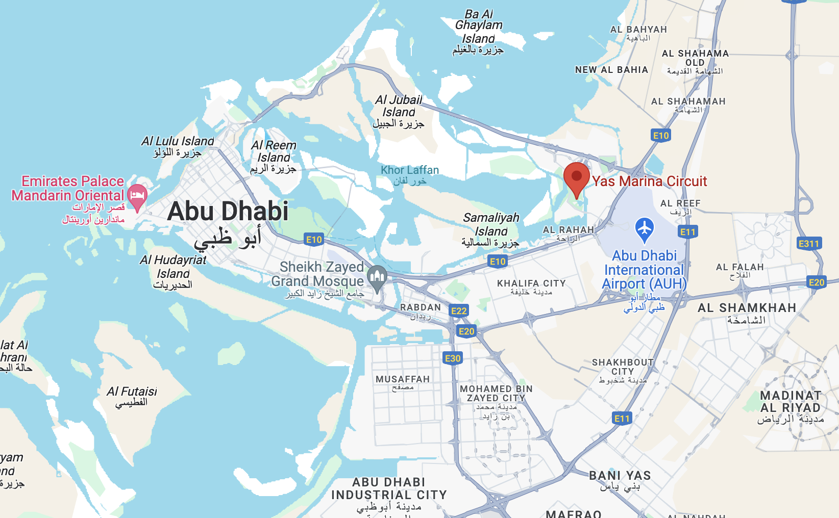 How to get to Yas Marina for the Abu Dhabi Grand Prix