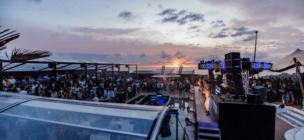 Inside Bernie's Beachclub Hospitality at the Dutch Grand Prix