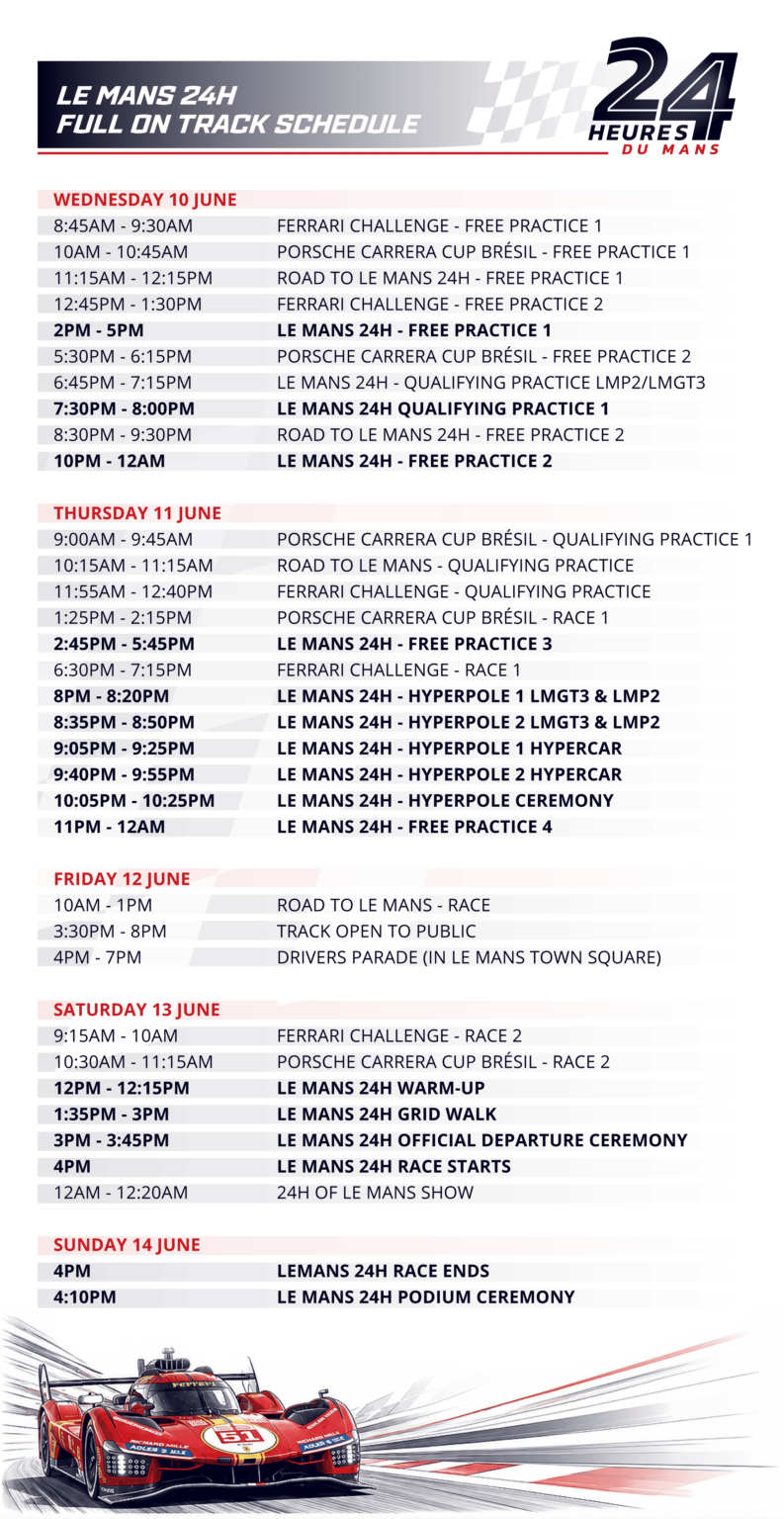 Race Ready: Le Mans 24h Schedule and Travel Guide